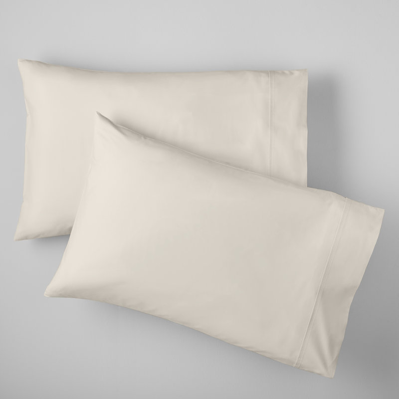 Emrik Brushed Organic Cotton Percale Pillowcase Set & Reviews | Joss & Main